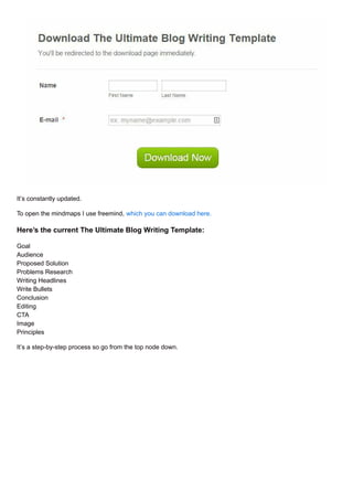 9 best blog writing templates | PDF