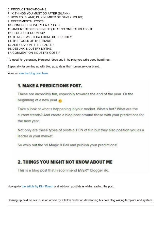 9 best blog writing templates
