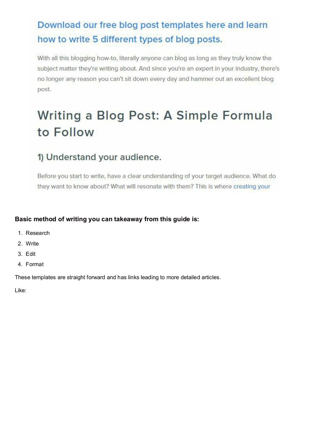9 best blog writing templates