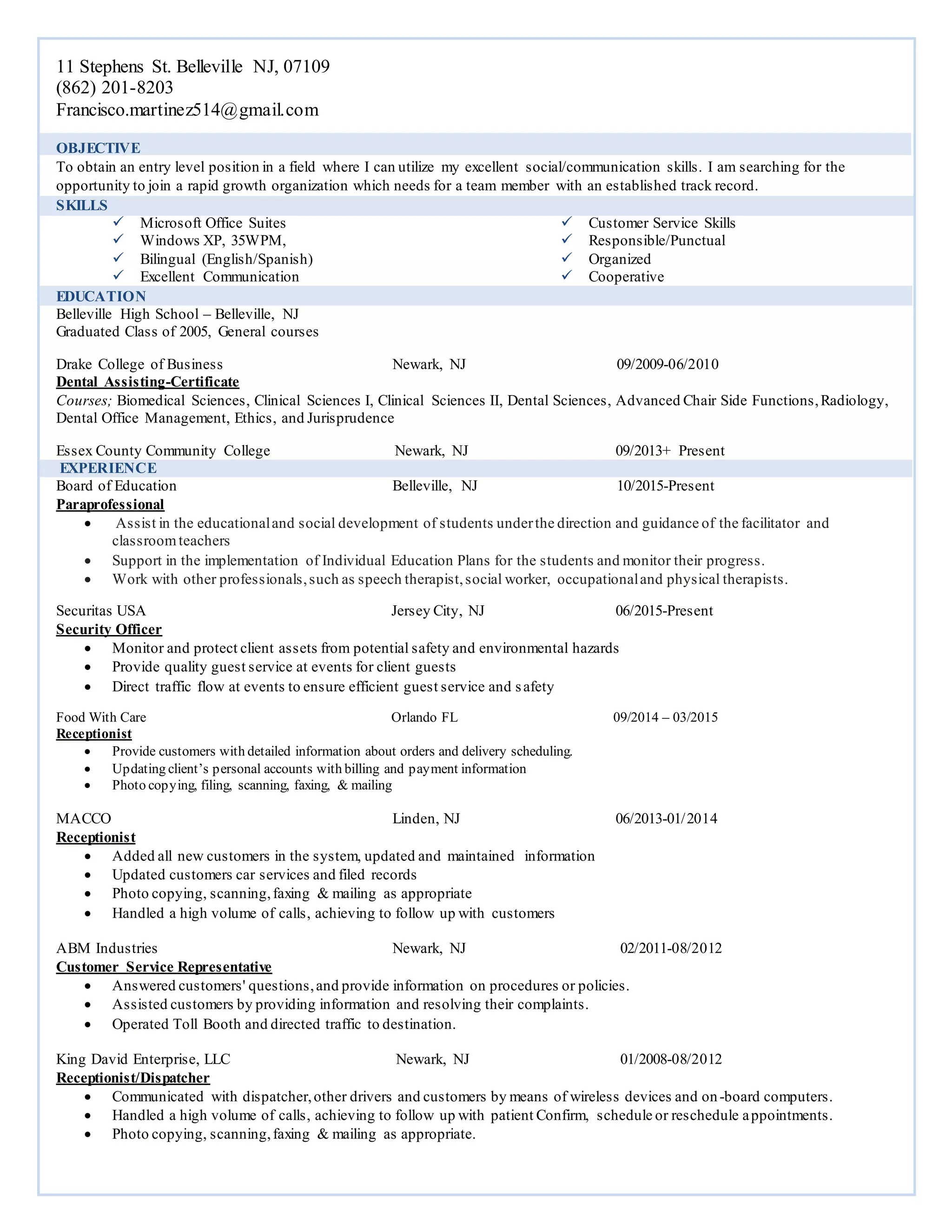resume joel (1) | DOCX