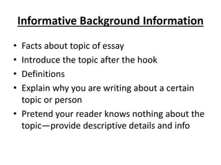 Writing Test Review Introduction Paragraph | PPTX