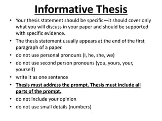 Writing Test Review Introduction Paragraph | PPTX