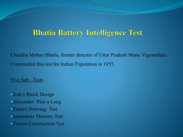 9 Bhatia Battery Performance Test.pdf | Educational Assessment | Education