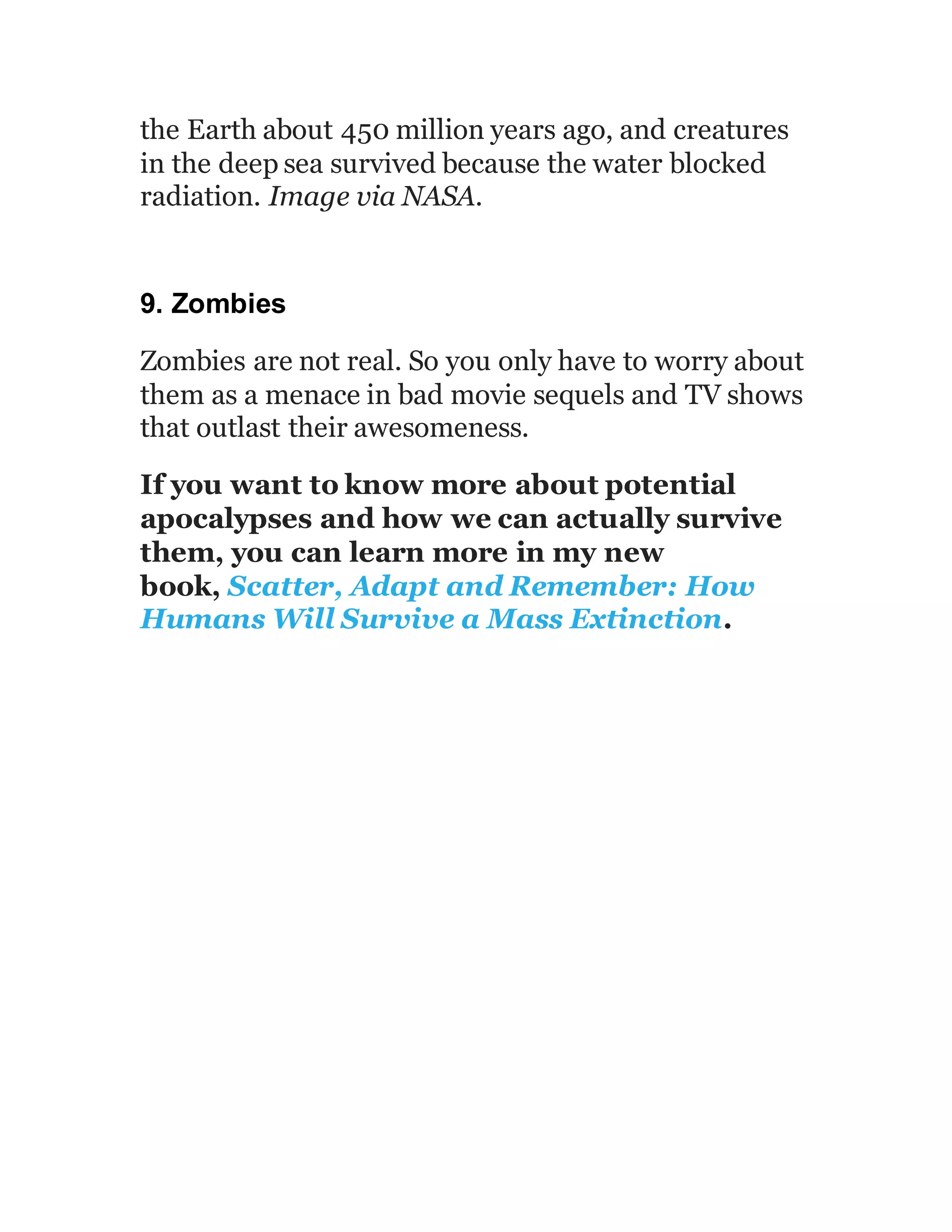 9 biggest myths about the apocalypse . | PDF