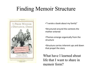 Your memoir’s focus | PPT