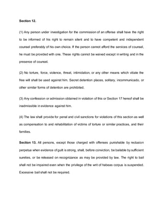 Bill of Rights | DOCX | Law