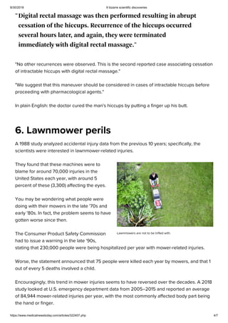 9 bizarre scientific discoveries | PDF | Birth Control | Reproductive ...