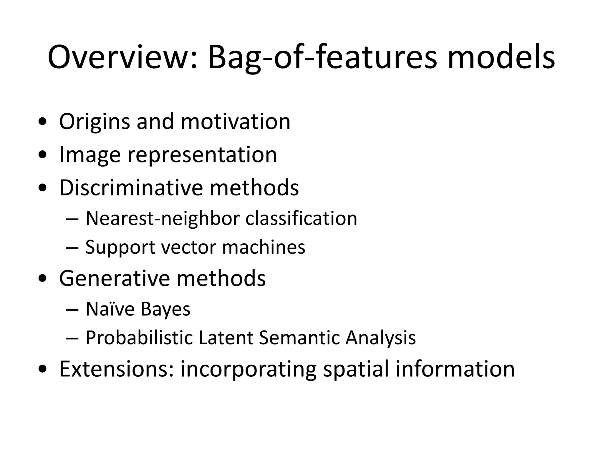 bag-of-words models | PDF