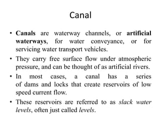 Infrastructure of Building & canal | PPTX