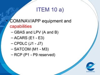 9c 2012 FLIGHT PLAN CONTENT CHANGES | PPT