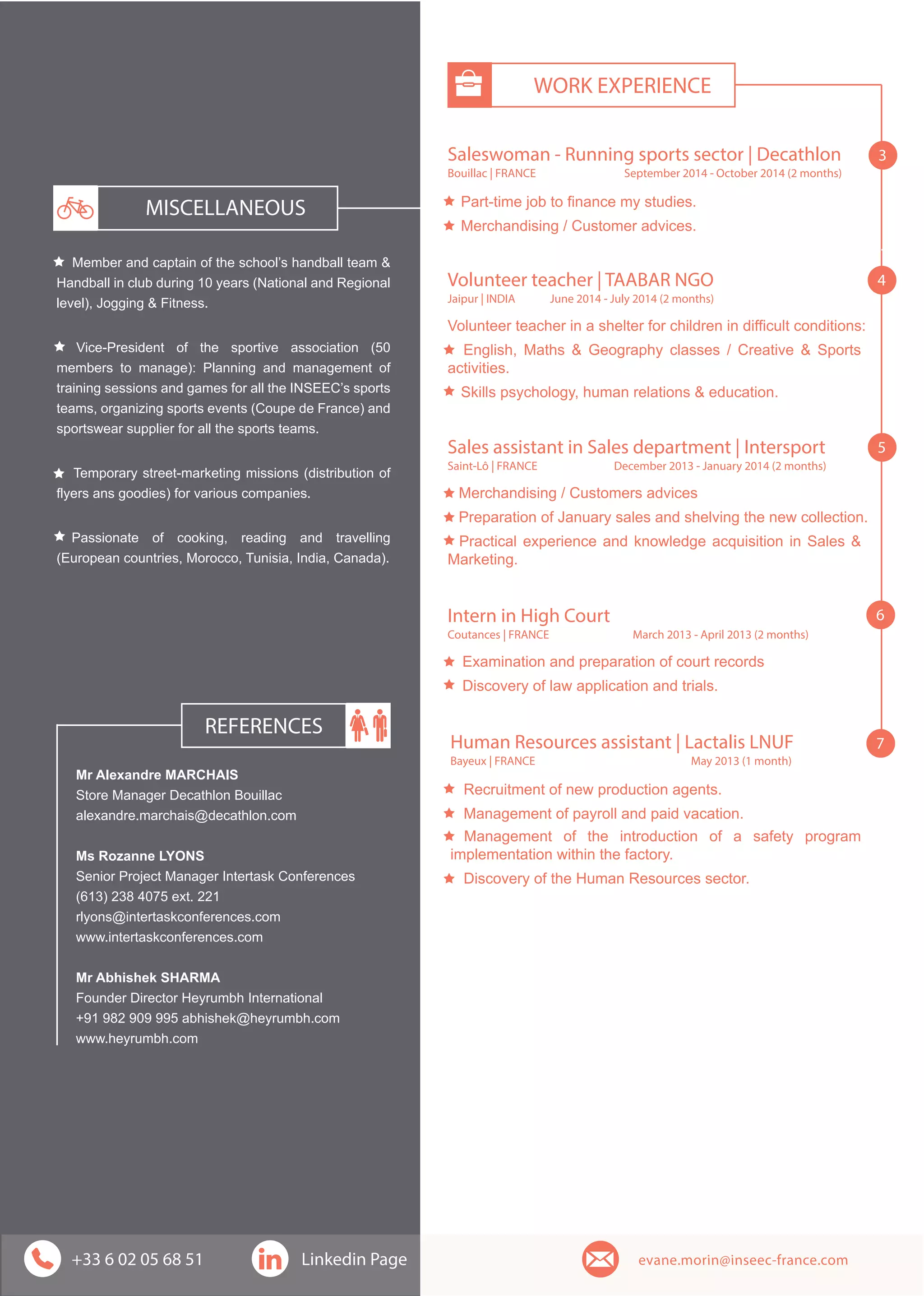 Resume.Evane Morin En | PDF