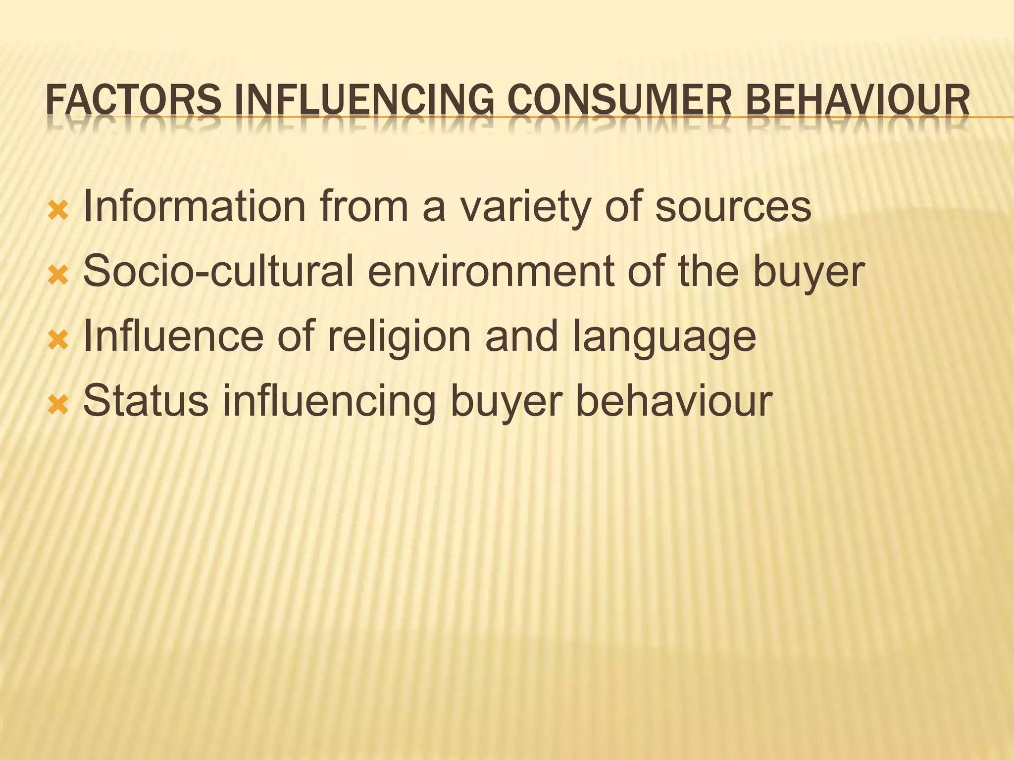 CONSUMER BEHAVIOUR | PPTX