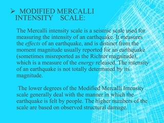 Earthquake Intensity | PPTX