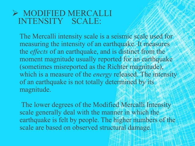 Earthquake Intensity | PPTX
