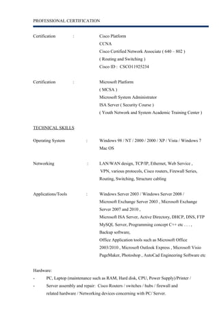 Application for IT Support Engineer | PDF