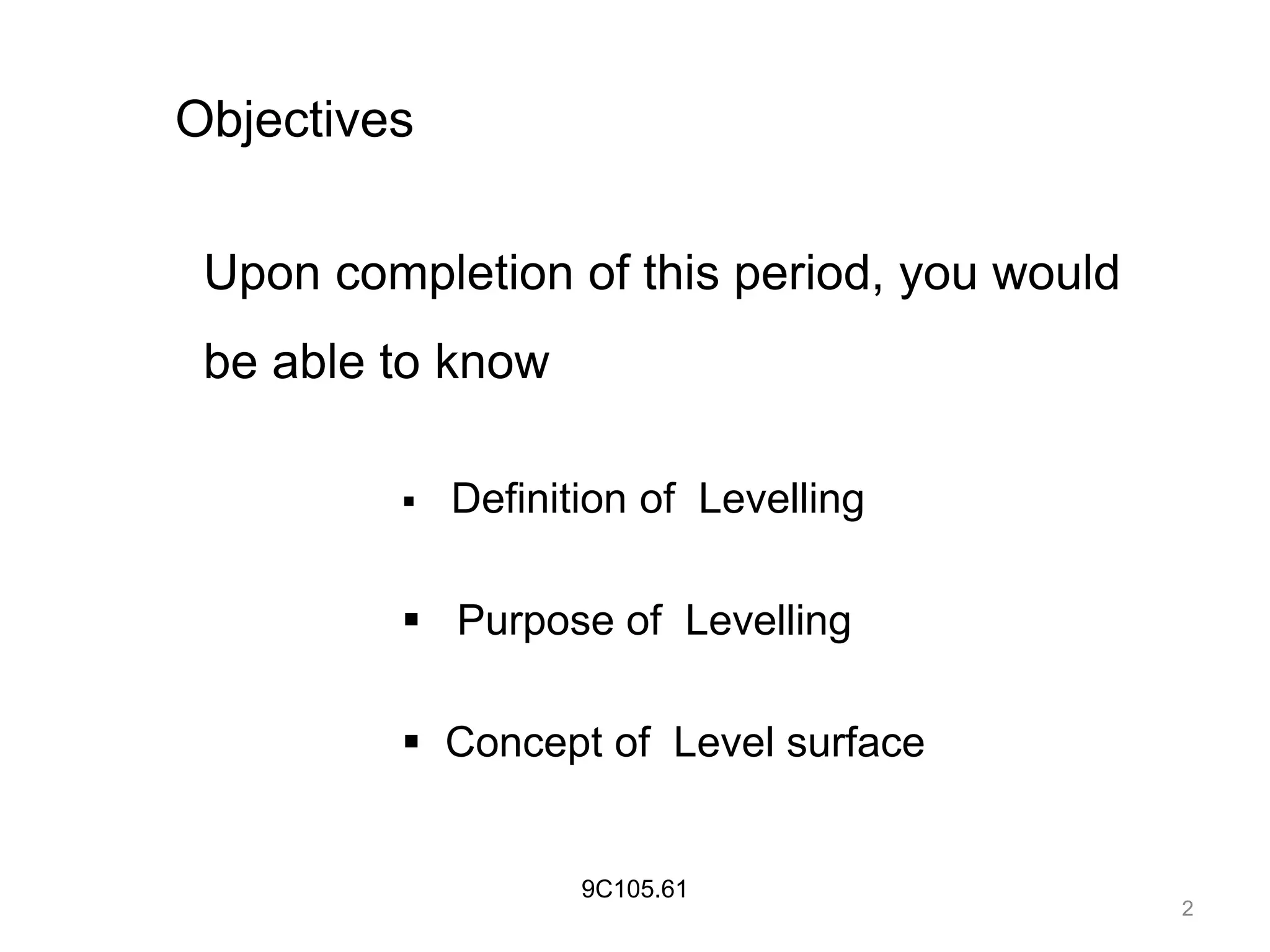 levelling and surveying presentation in civil | PPT