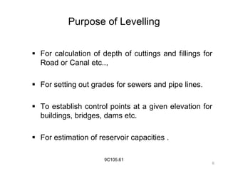 levelling and surveying presentation in civil | PPT