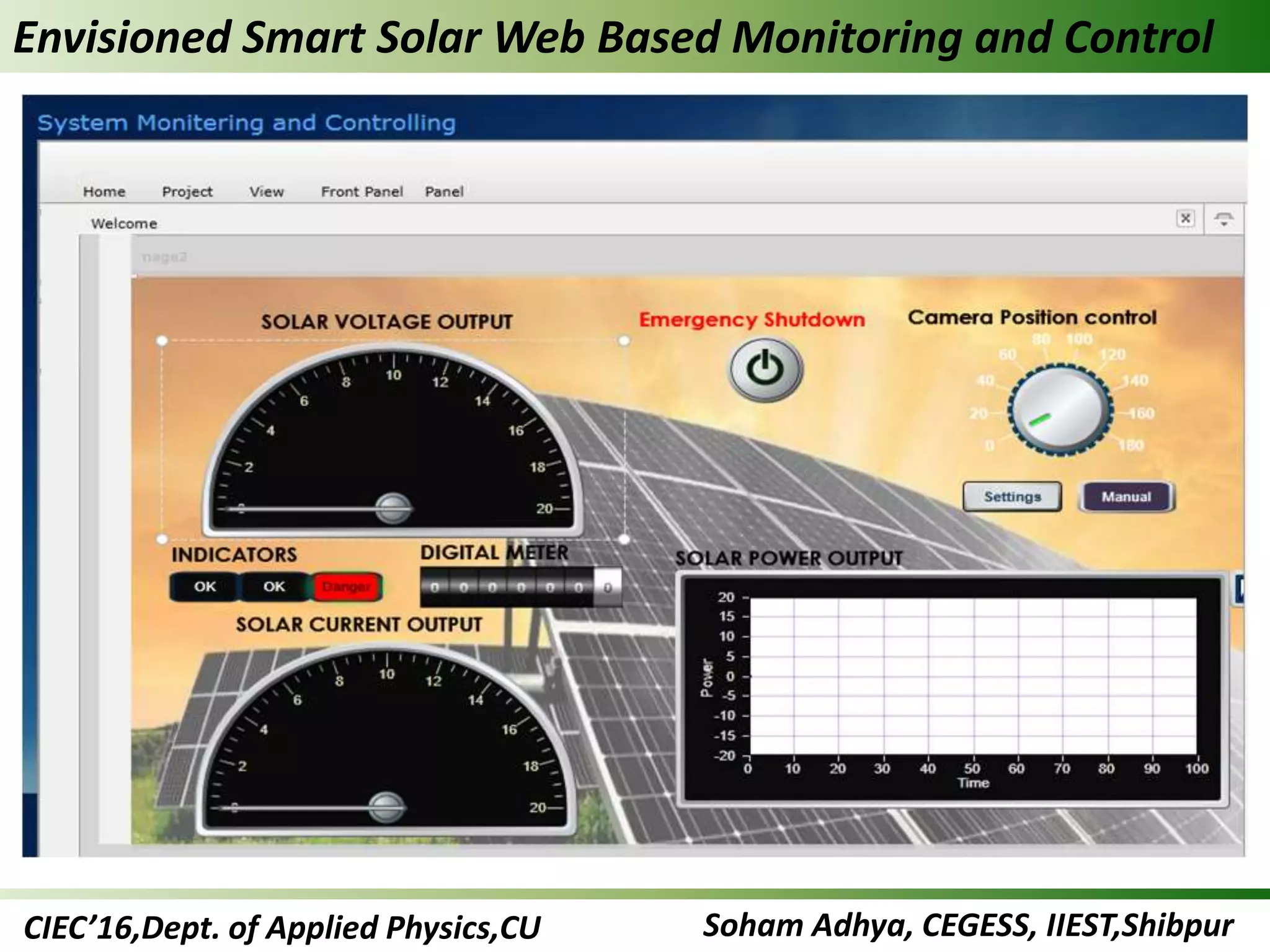 CIEC16_PPT_Iot Based Smart Solar Monitoring | PPTX