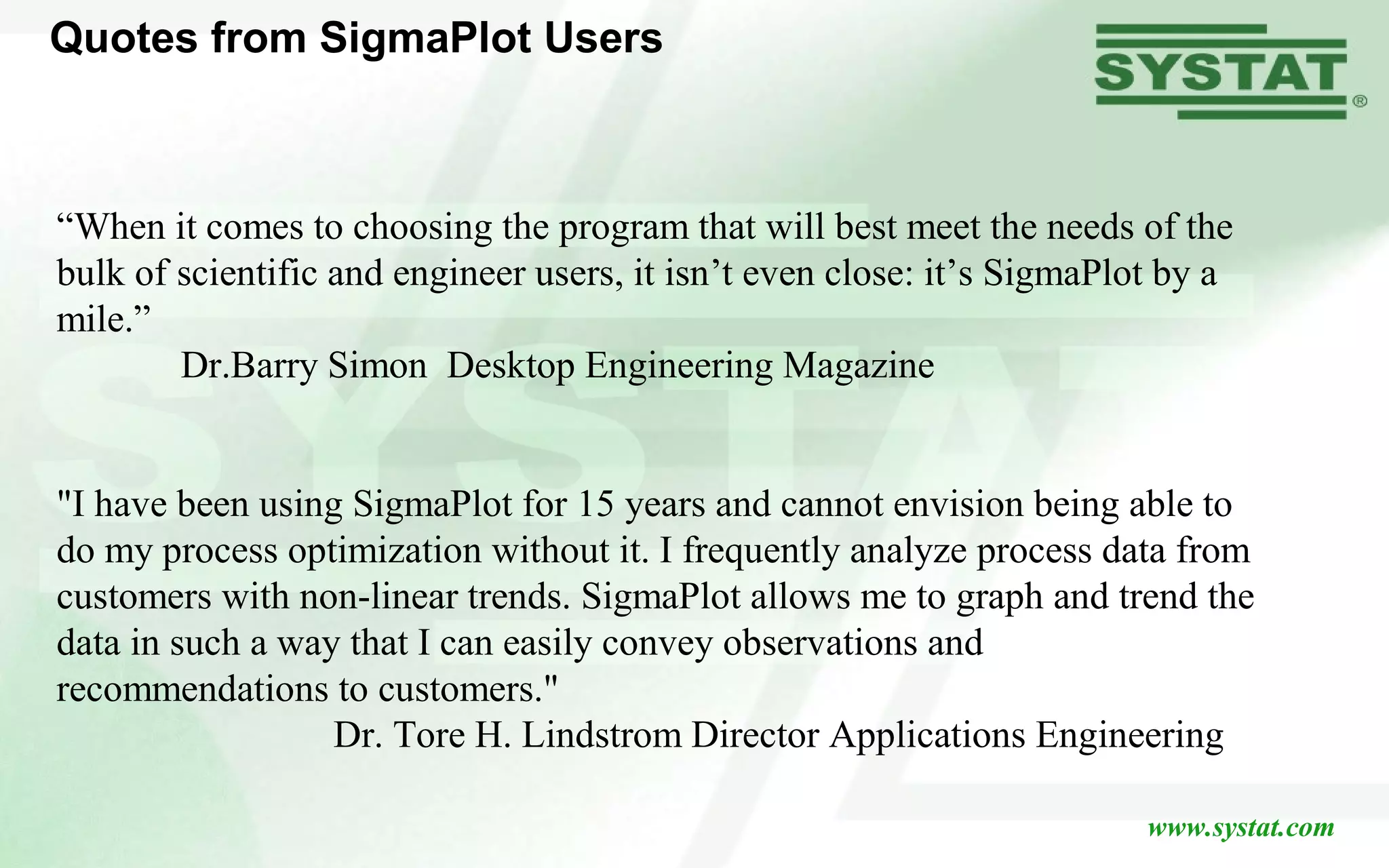 Sigmaplot 13 PPT | PPT