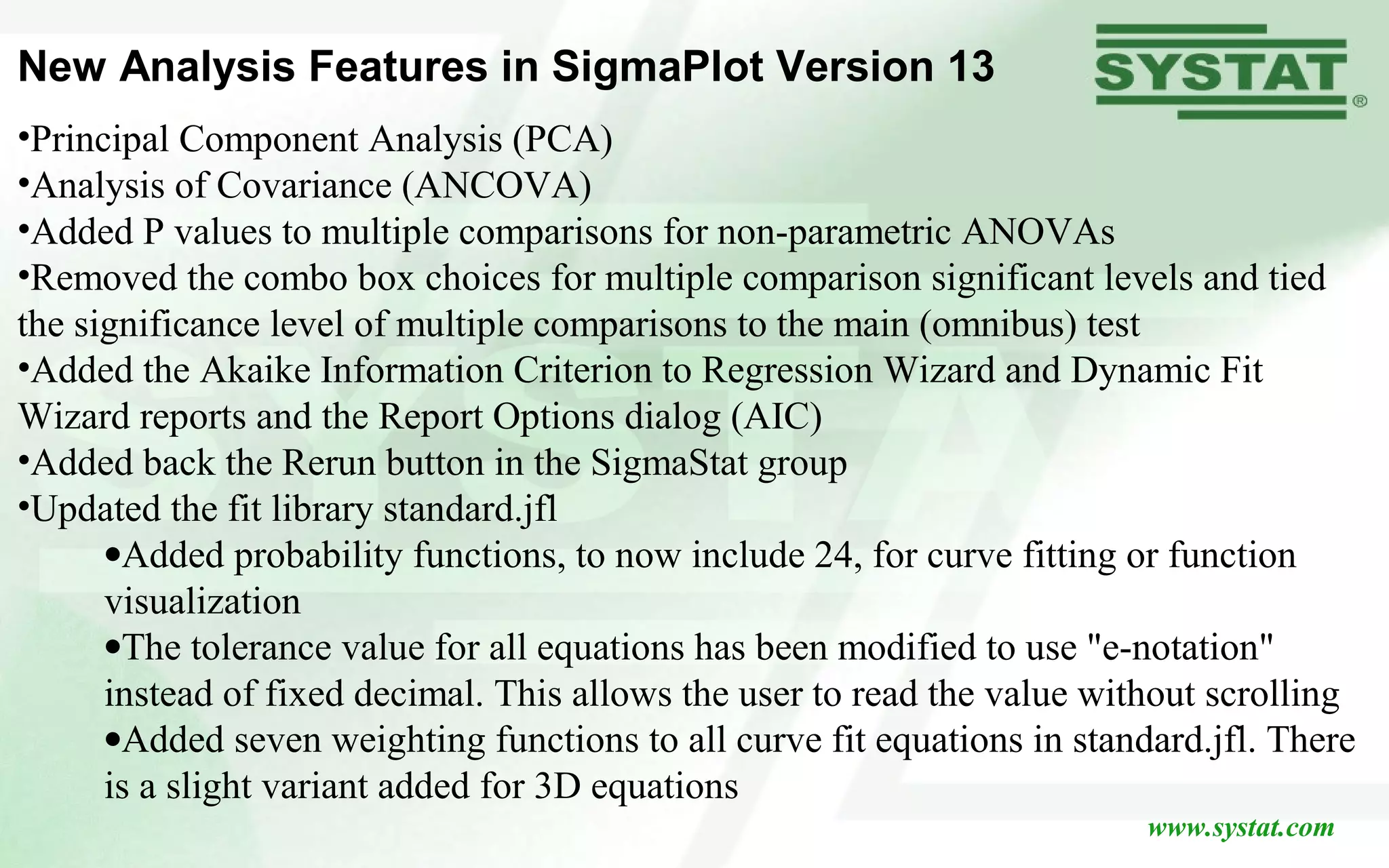 Sigmaplot 13 PPT | PPT