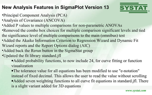 Sigmaplot 13 PPT | PPT