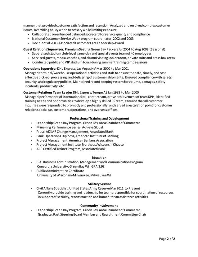 Linkedin Resume | DOCX