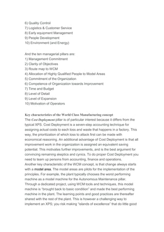 WORLD CLASS MANUFACTURING | PDF