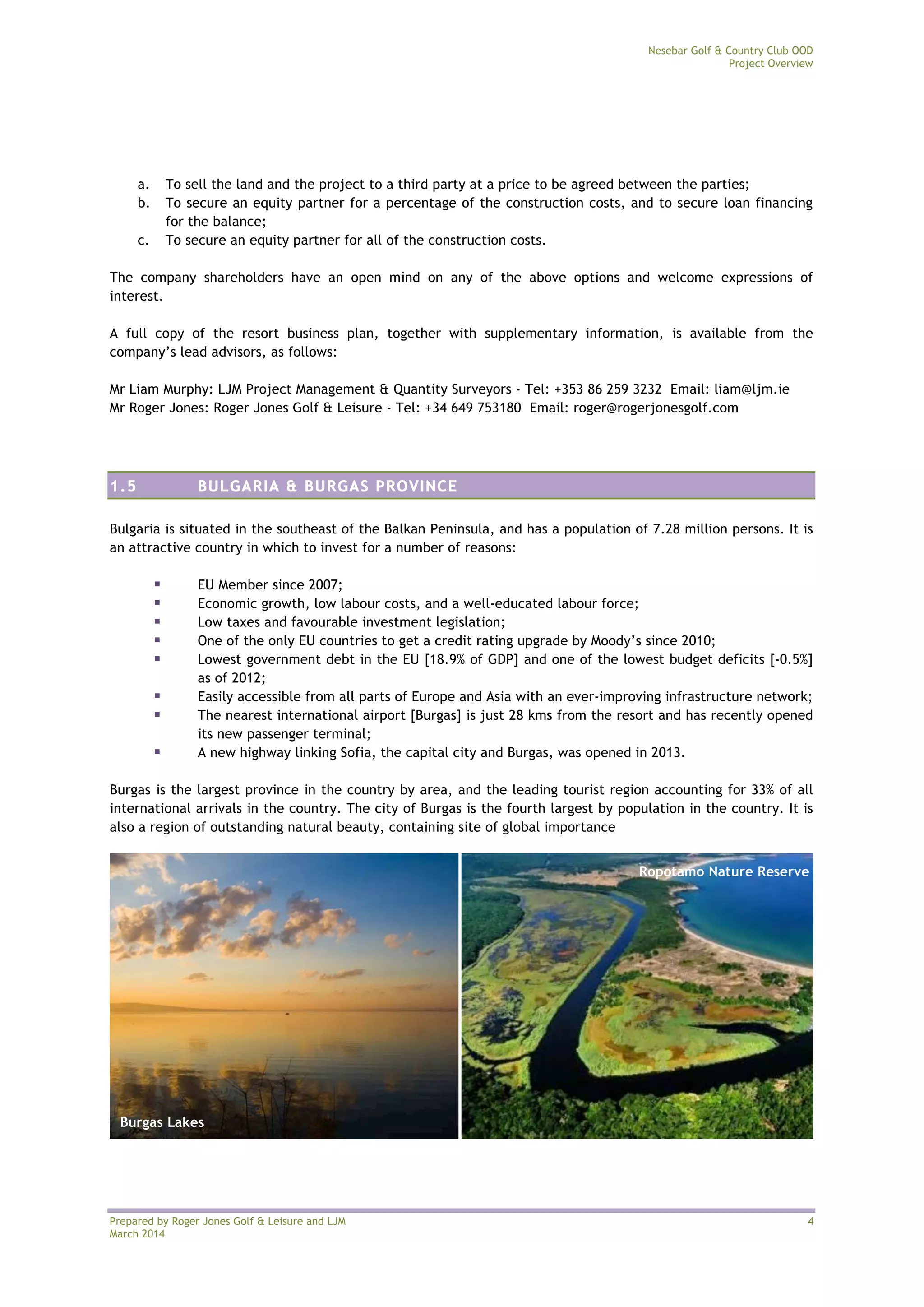 Nesebar Golf & Country Club_Project Overview | PDF