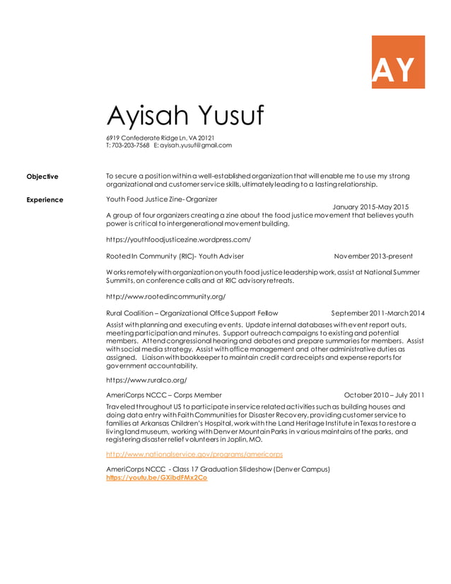 A Yusuf Resume 2015 | DOCX | Non-Profit Organizations | Industries