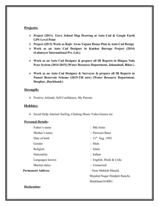 New Resume Md.Imran | DOC | Careers