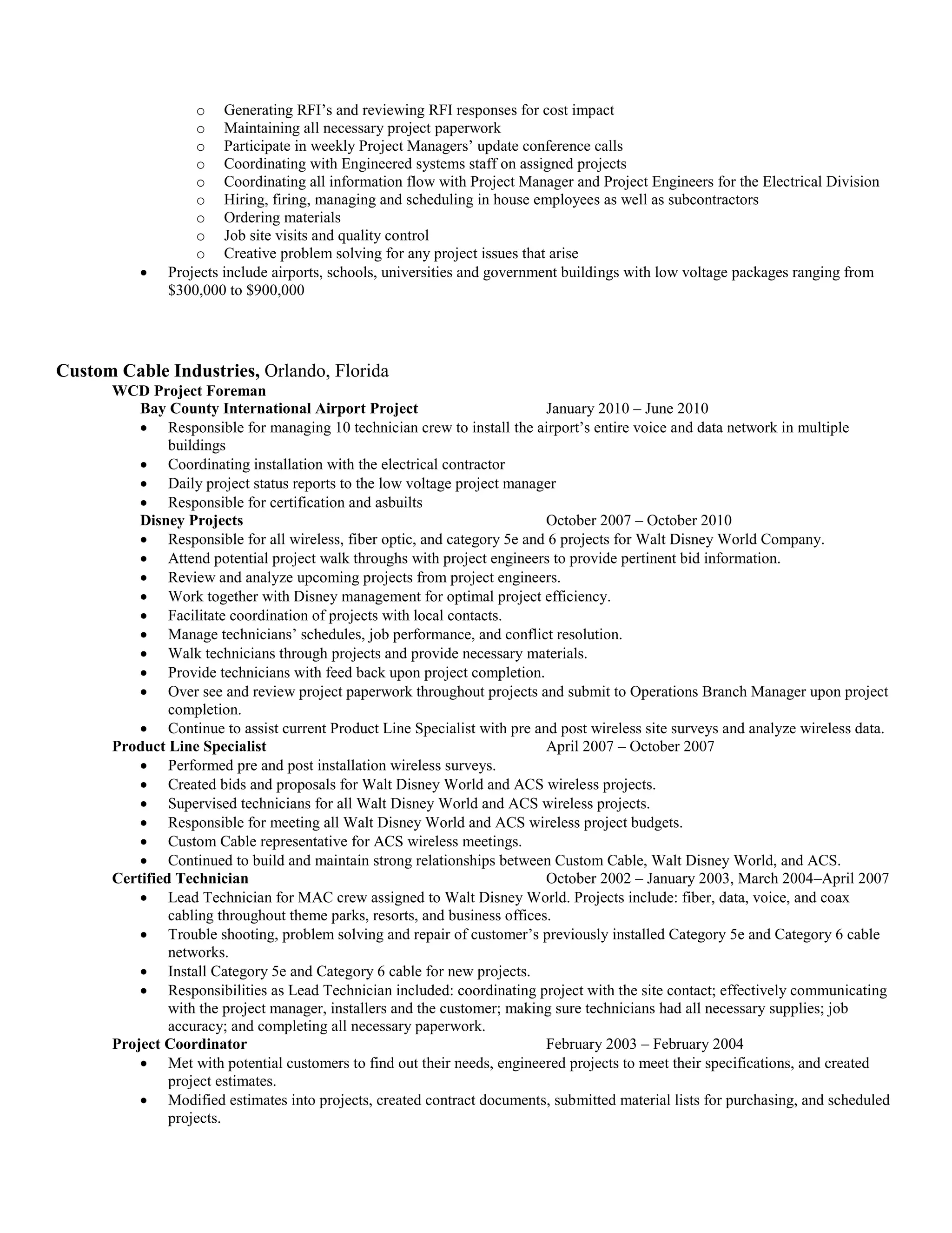 Resume for Scott McKeen 2016 -REV1 | PDF