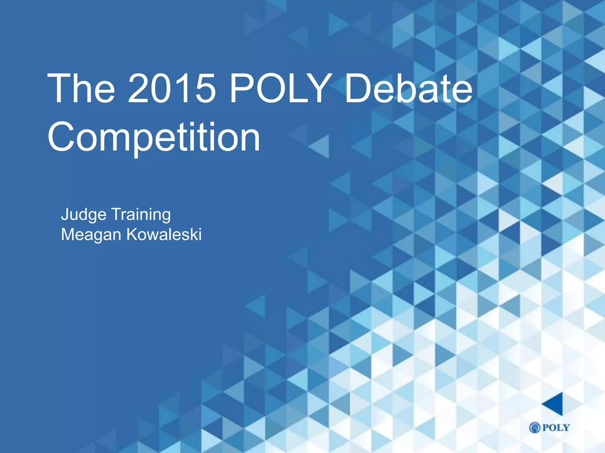 2015 Judges Training final | PPT