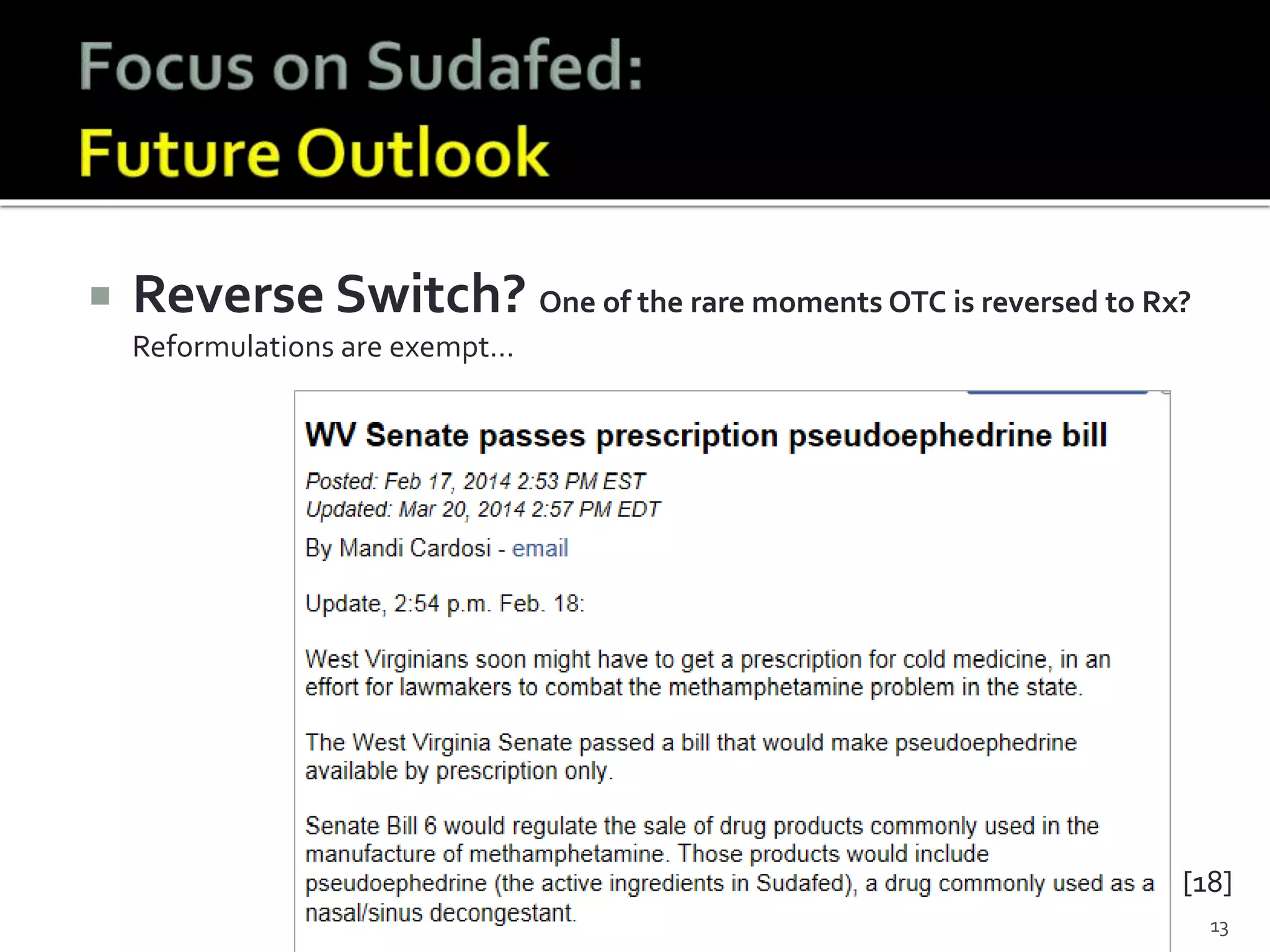 PHA 654 Presentation -Rx to OTC Switch, Behind the Counter Drugs ...