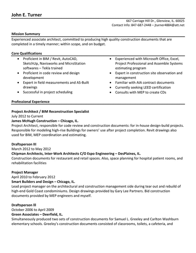 2015-Resume of John Turner | PDF