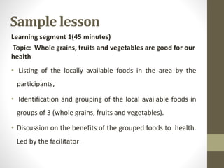 NUTRITION EDUCATION Apolot Mary | PPT