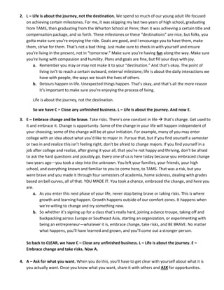 Graduation Speech - May 2015 | PDF