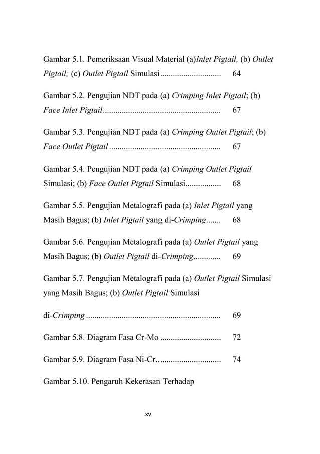 Material Evaluation of Inlet Pigtail and Outlet Pigtail and Analyze ...