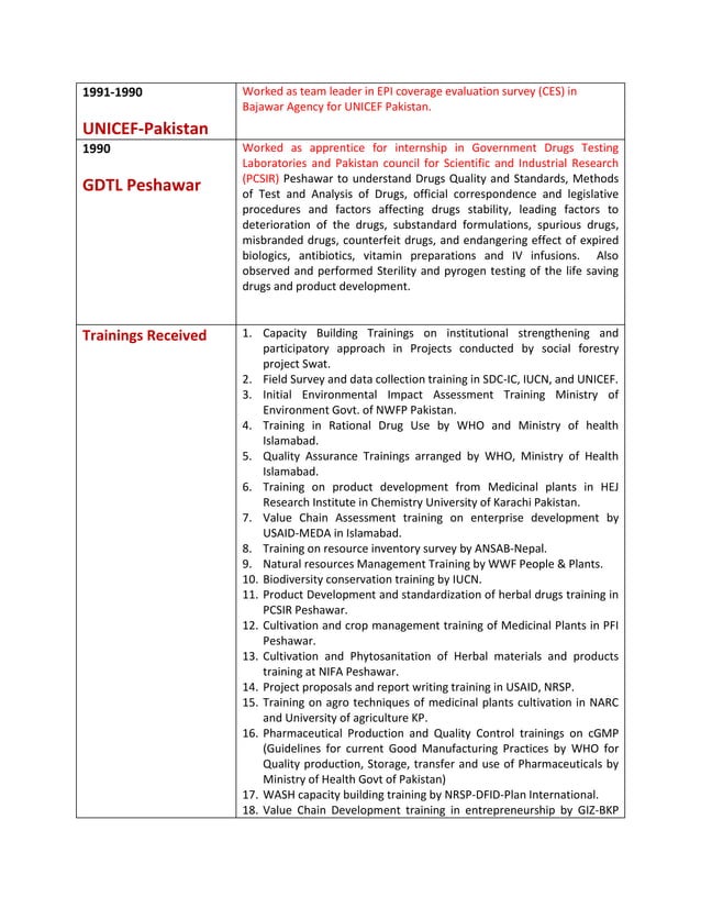 CV Dr. Ikram | DOCX | Business Expos & Conferences | Events