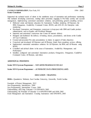 Resume_MikeFetchko | PDF