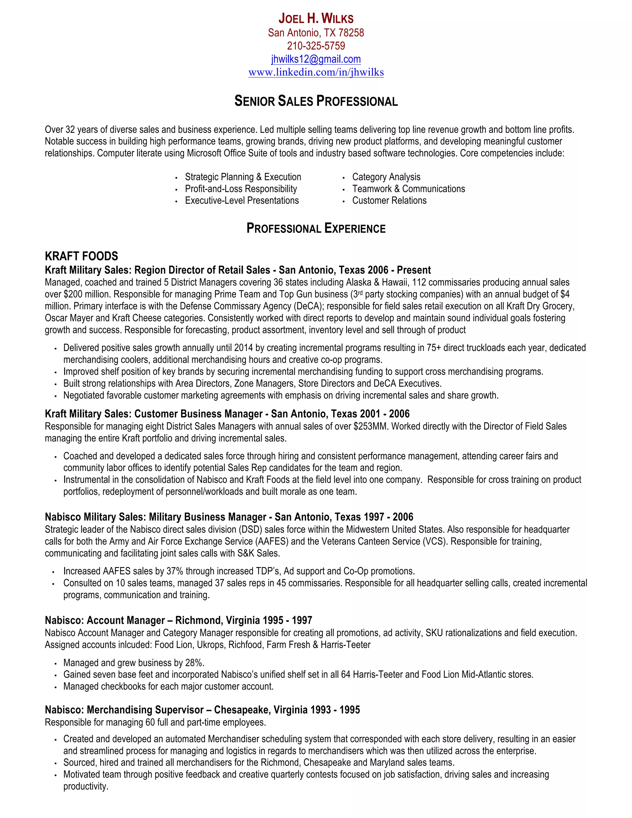 Joel Wilks Resume | PDF