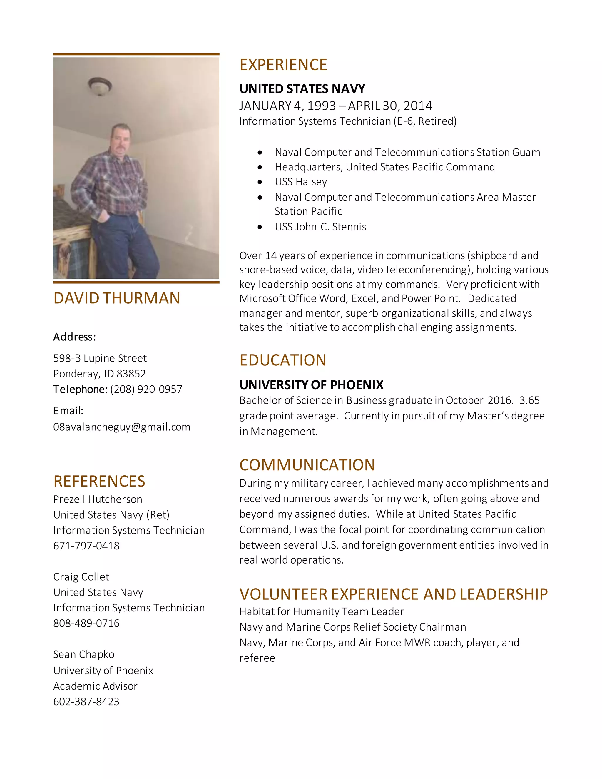 D. Thurman Resume | DOCX