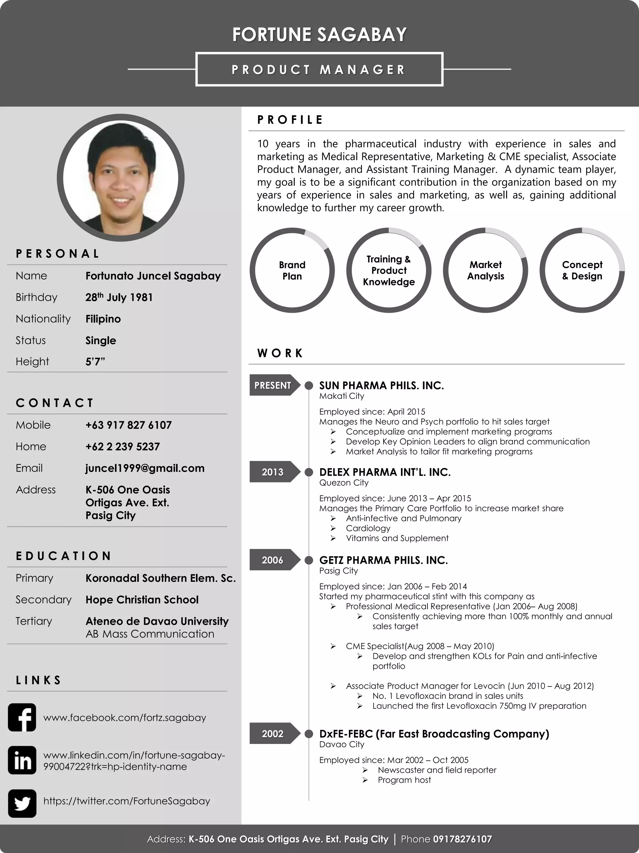 Resume 2016 - Fortune Sagabay | PDF