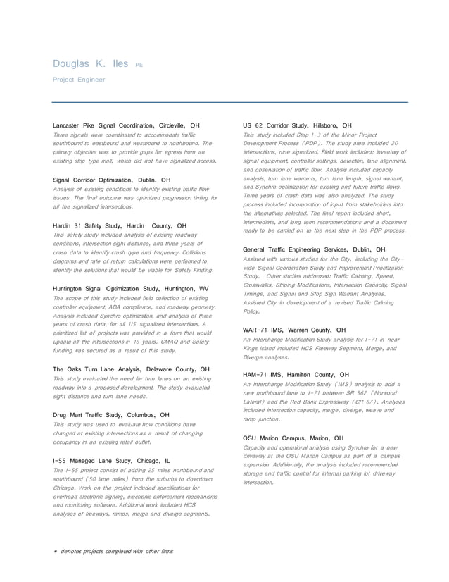 Resume_Stantec_2016_10 | PDF