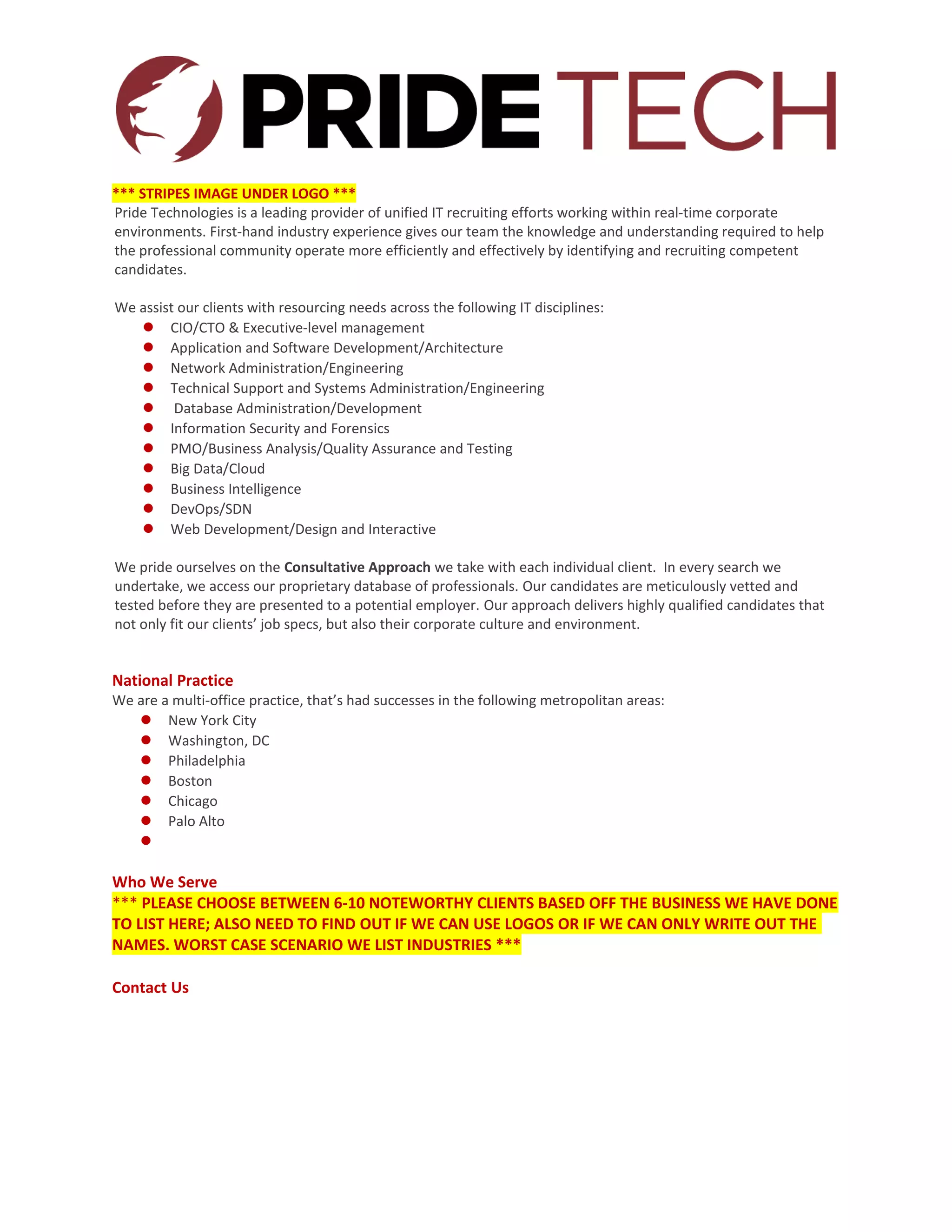 PrideTech - Info Sheet_2015 | PDF