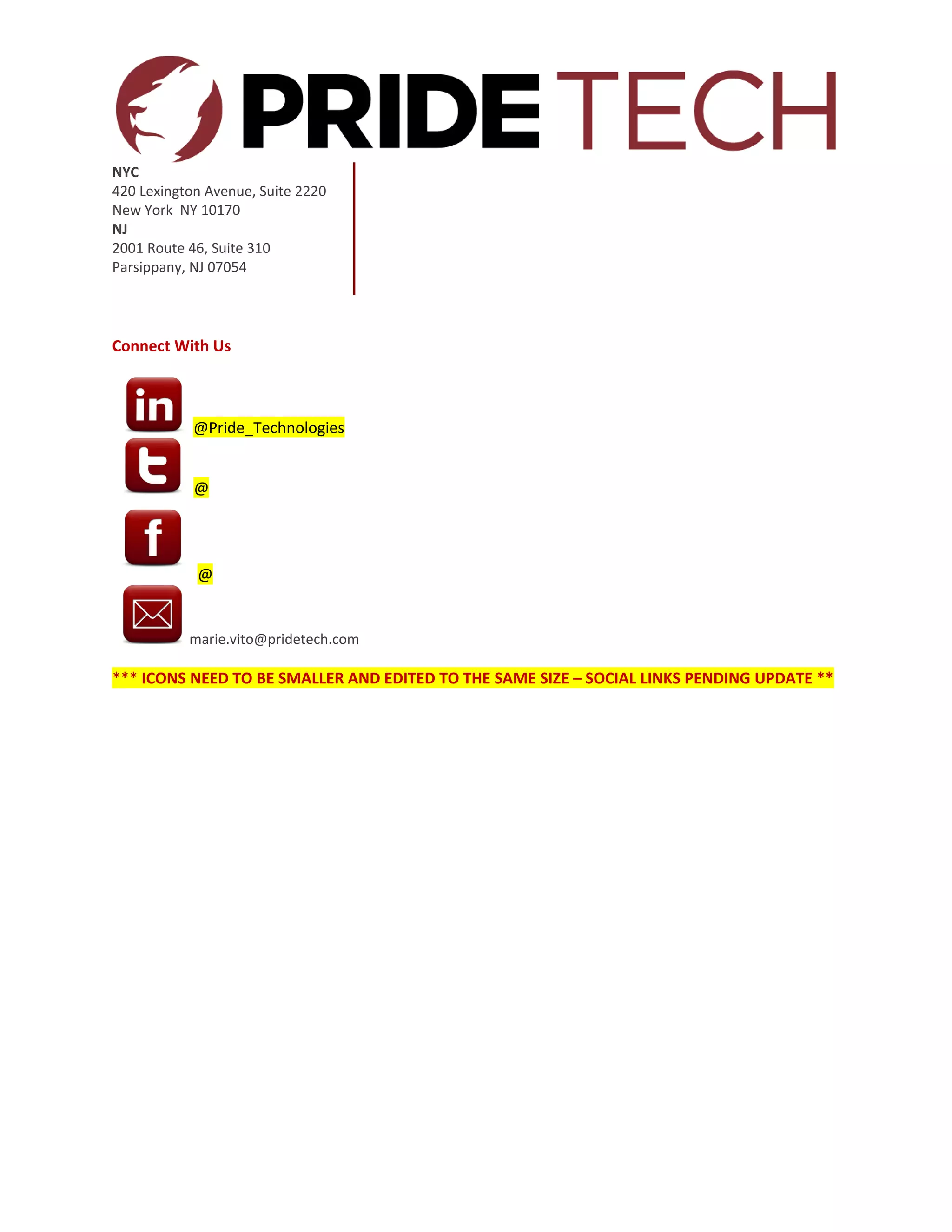 PrideTech - Info Sheet_2015 | PDF