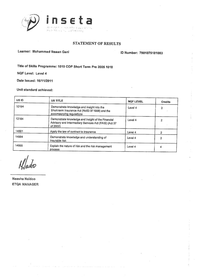 mohamed credentials | PDF