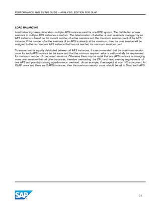 Performance and Sizing Guide - Analysis, edition for OLAP v0.2 | DOCX