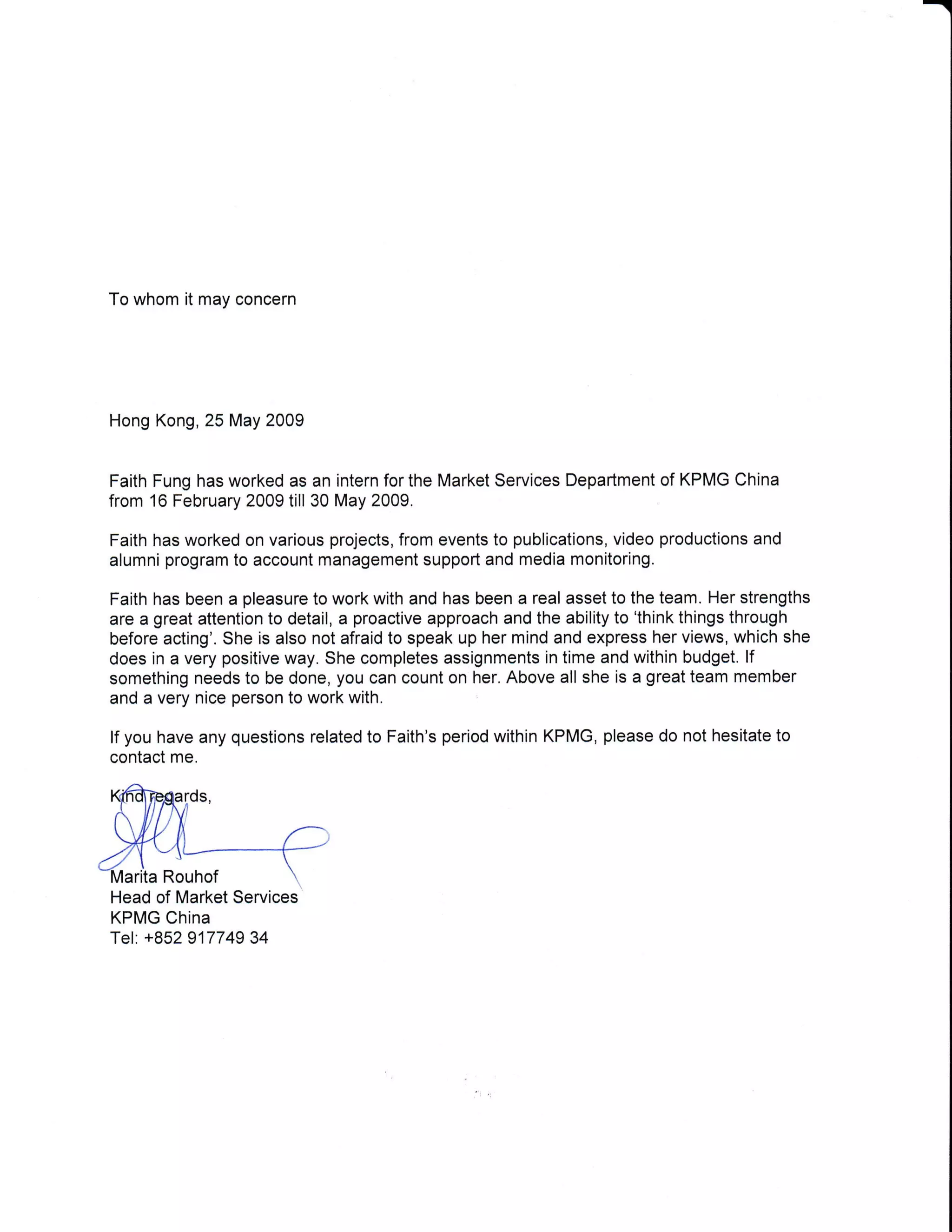 KPMG Ref letters | PDF