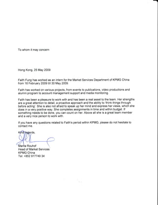 KPMG Ref letters | PDF