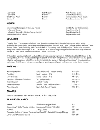 Stuart Halusz CV general | DOC